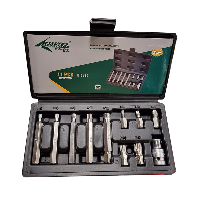 Set Puntas Imbus 1/2" 11 Piezas