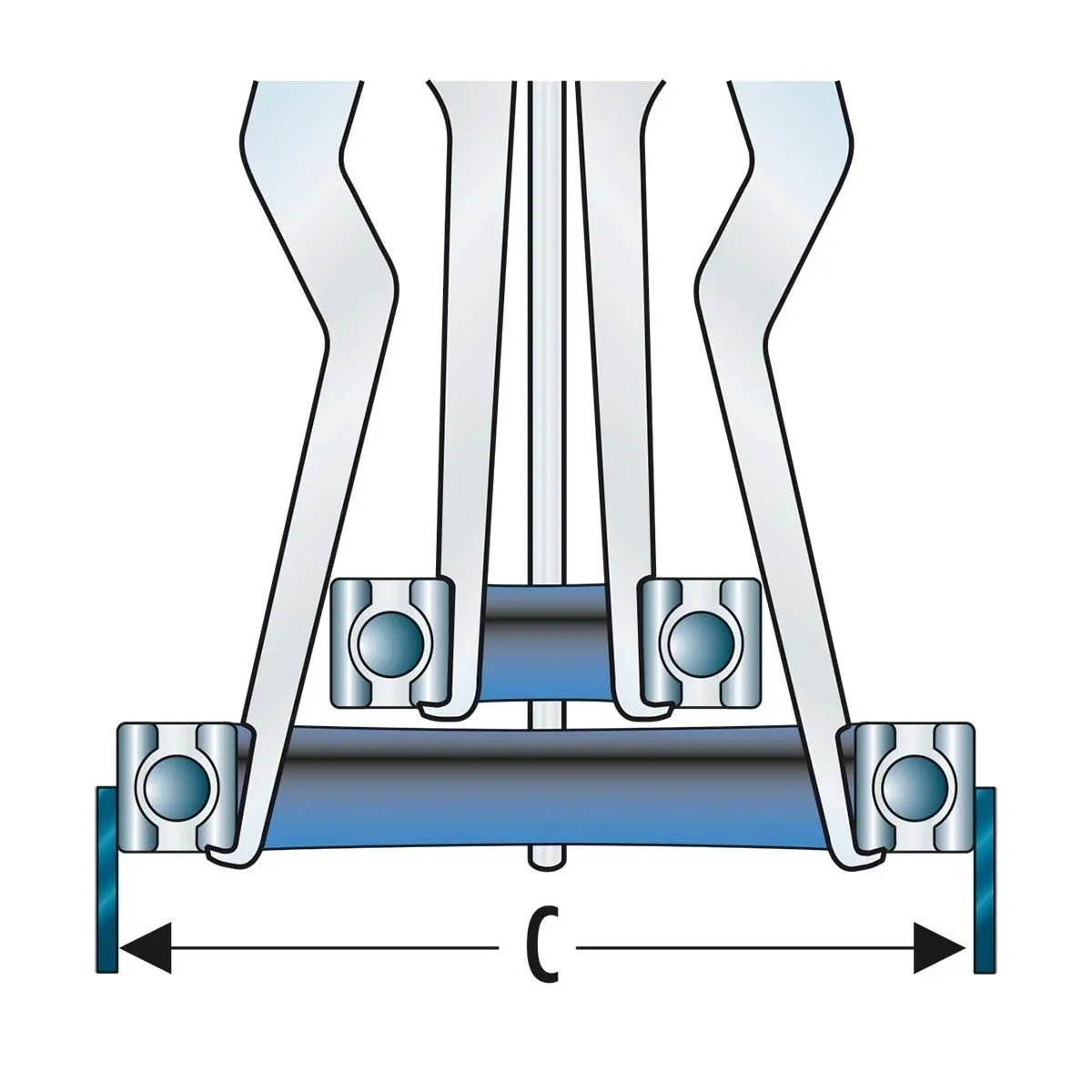 Extractor interior 3 garras 23–130 mm Sampro